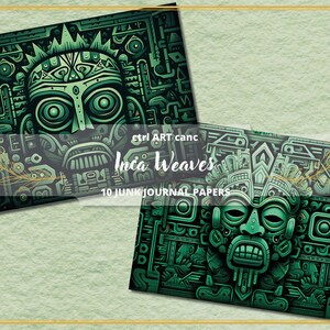 Aztec Digital Paper Maya Journal Kit Inca Printable Paper Maya ...