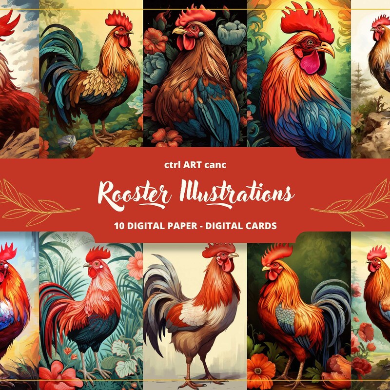 Roosters - Etsy