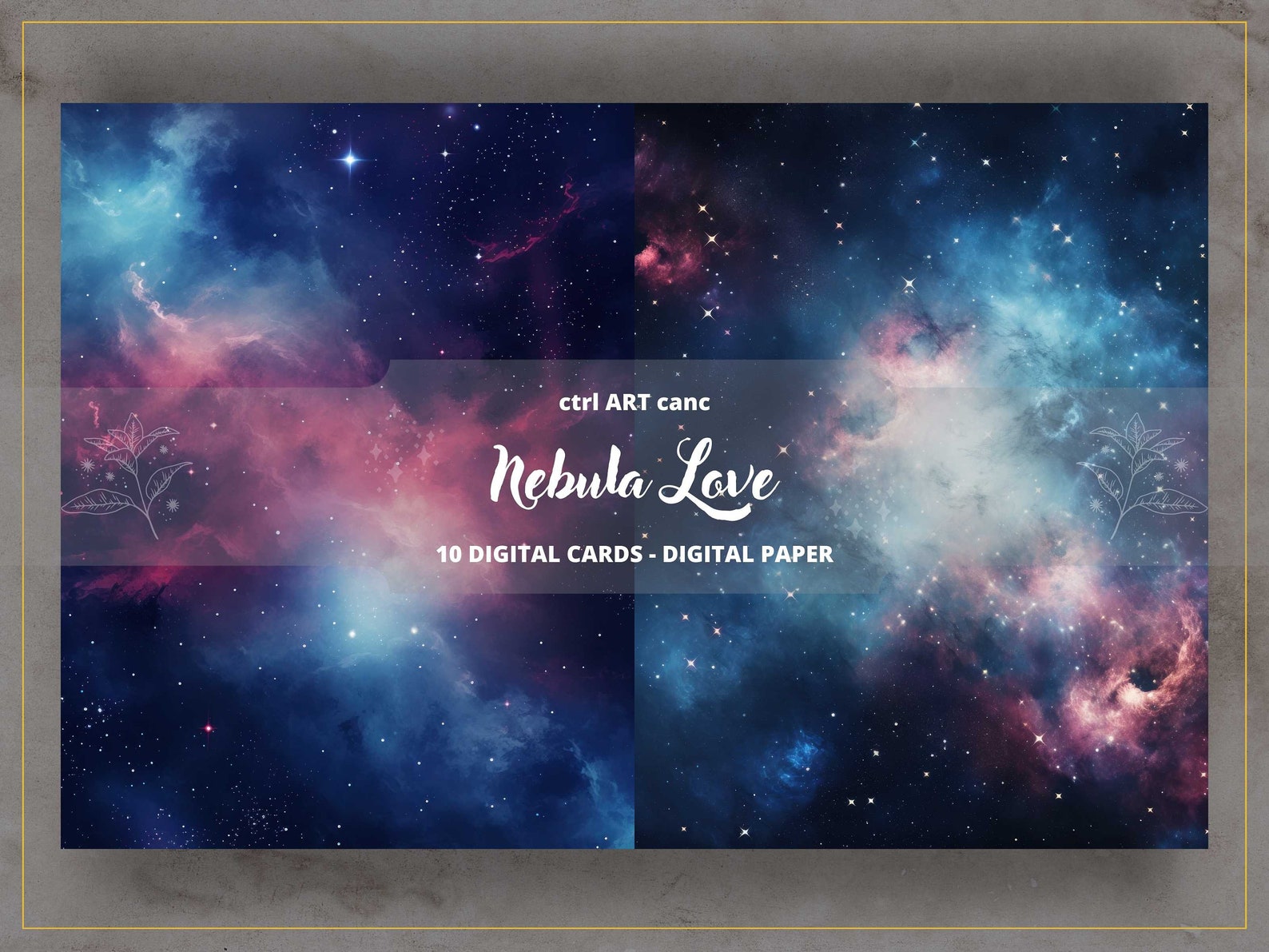 Nebula Digital Paper: Galaxy Stars Printable for Scrapbooking (digital ...