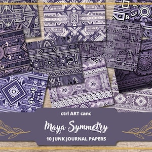 Aztec Digital Paper Maya Journal Kit Inca Printable Paper Maya ...