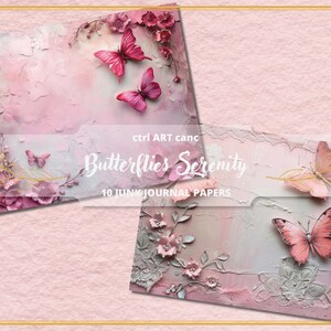 Butterfly Junk Journal Kit Butterfly Scrapbook Kit Butterflies Digital ...