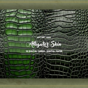 Alligator Skin Digital Paper, Alligator Pattern, Alligator Decor ...