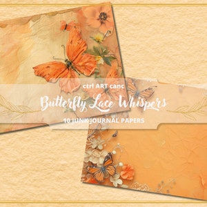 Butterfly Junk Journal Kit Butterfly Scrapbook Kit Butterflies Digital ...