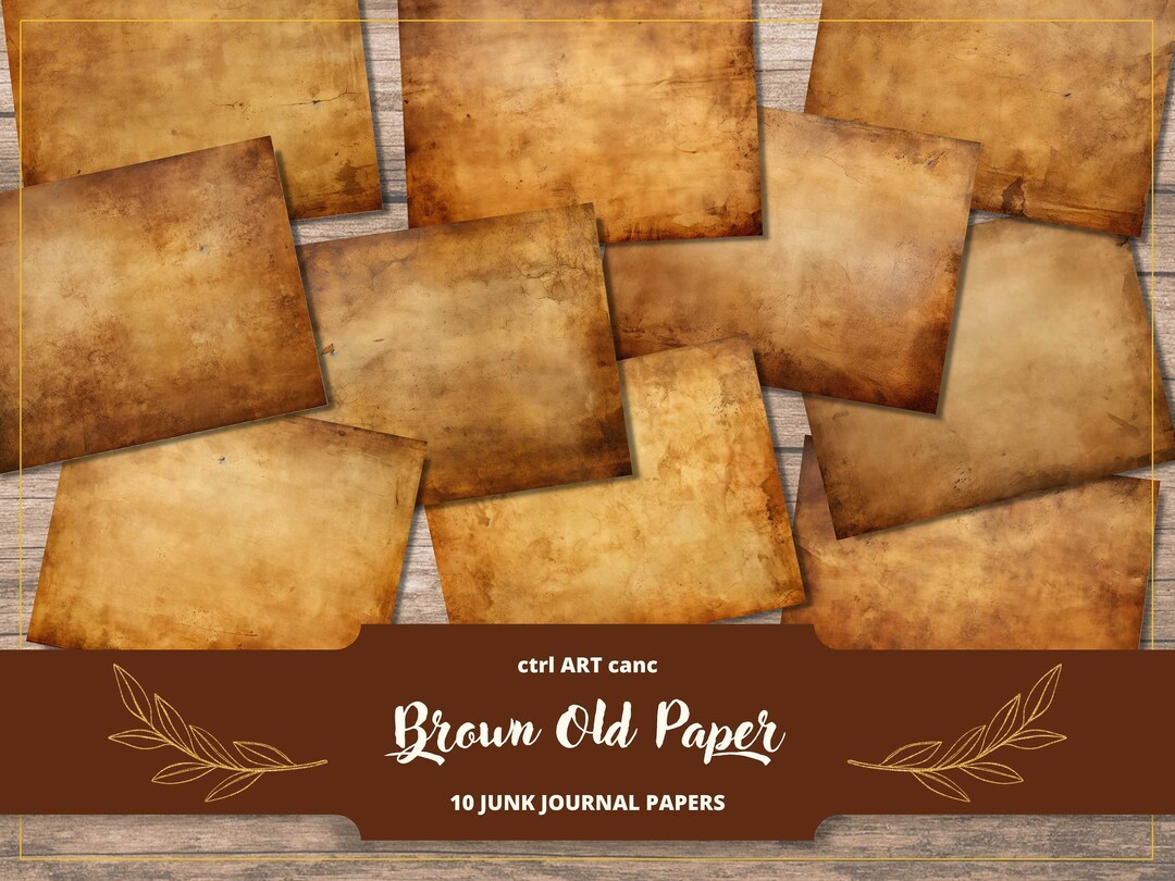 Brown Old Paper Background Stained Paper Wallpaper Junk Journal Paper ...