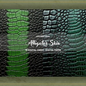 Alligator Skin Digital Paper, Alligator Pattern, Alligator Decor ...
