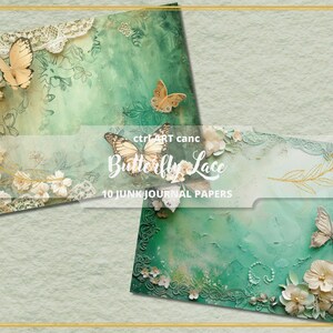 Butterfly Junk Journal Kit Butterfly Scrapbook Kit Butterflies Digital ...