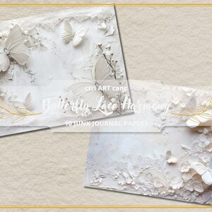 Butterfly Junk Journal Kit Butterfly Scrapbook Kit Butterflies Digital ...