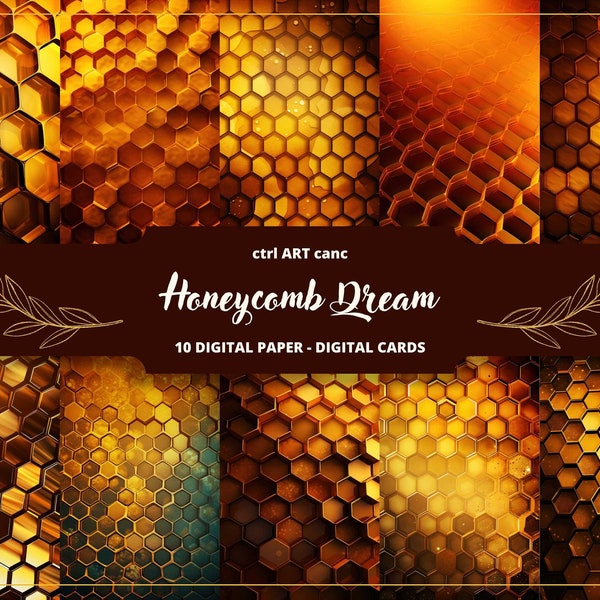 Honeycomb Background - Etsy
