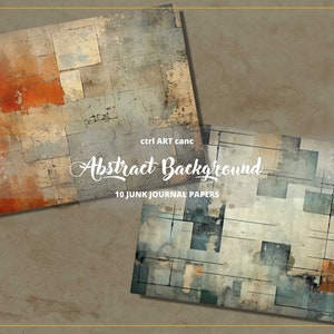 Abstract Collage Junk Journal Kit Digital Paper Scrapbook Kit Printable ...