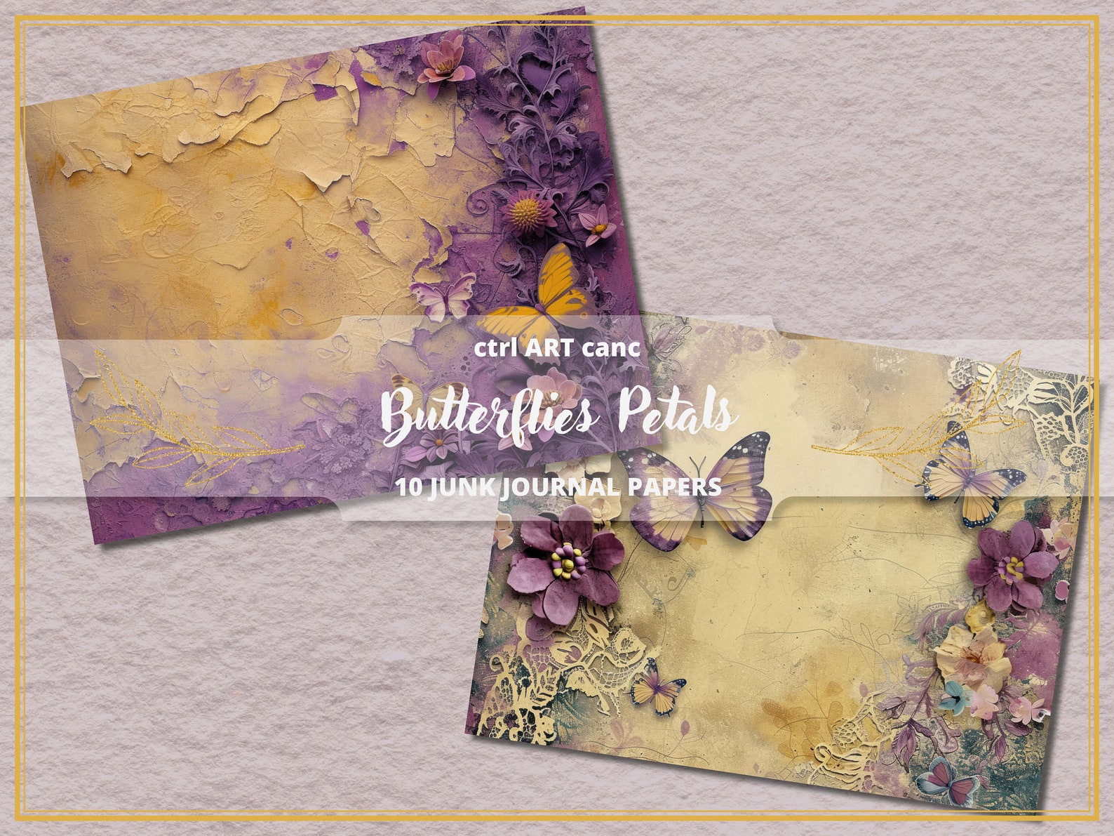 Butterfly Junk Journal Kit Butterfly Scrapbook Kit Butterflies Digital ...