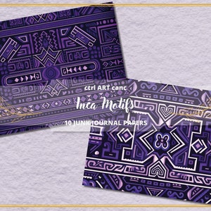 Aztec Digital Paper Maya Journal Kit Inca Printable Paper Maya ...