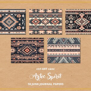 Aztec Digital Paper Maya Journal Kit Inca Printable Paper Maya ...