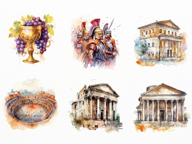 Ancient Rome Clipart Rome Clipart Historical Clipart - Etsy