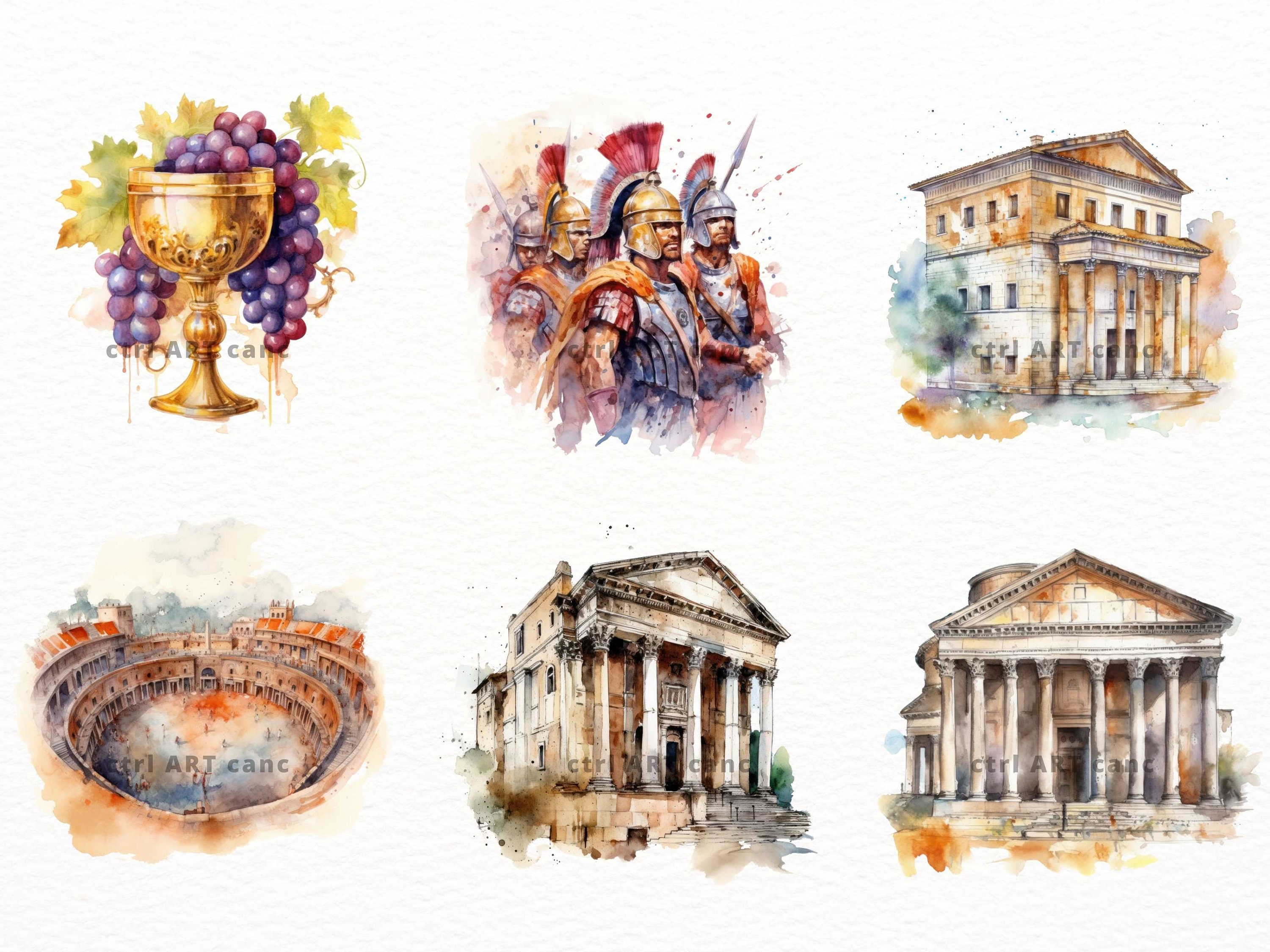 Ancient Rome Clipart Rome Clipart Historical Clipart - Etsy