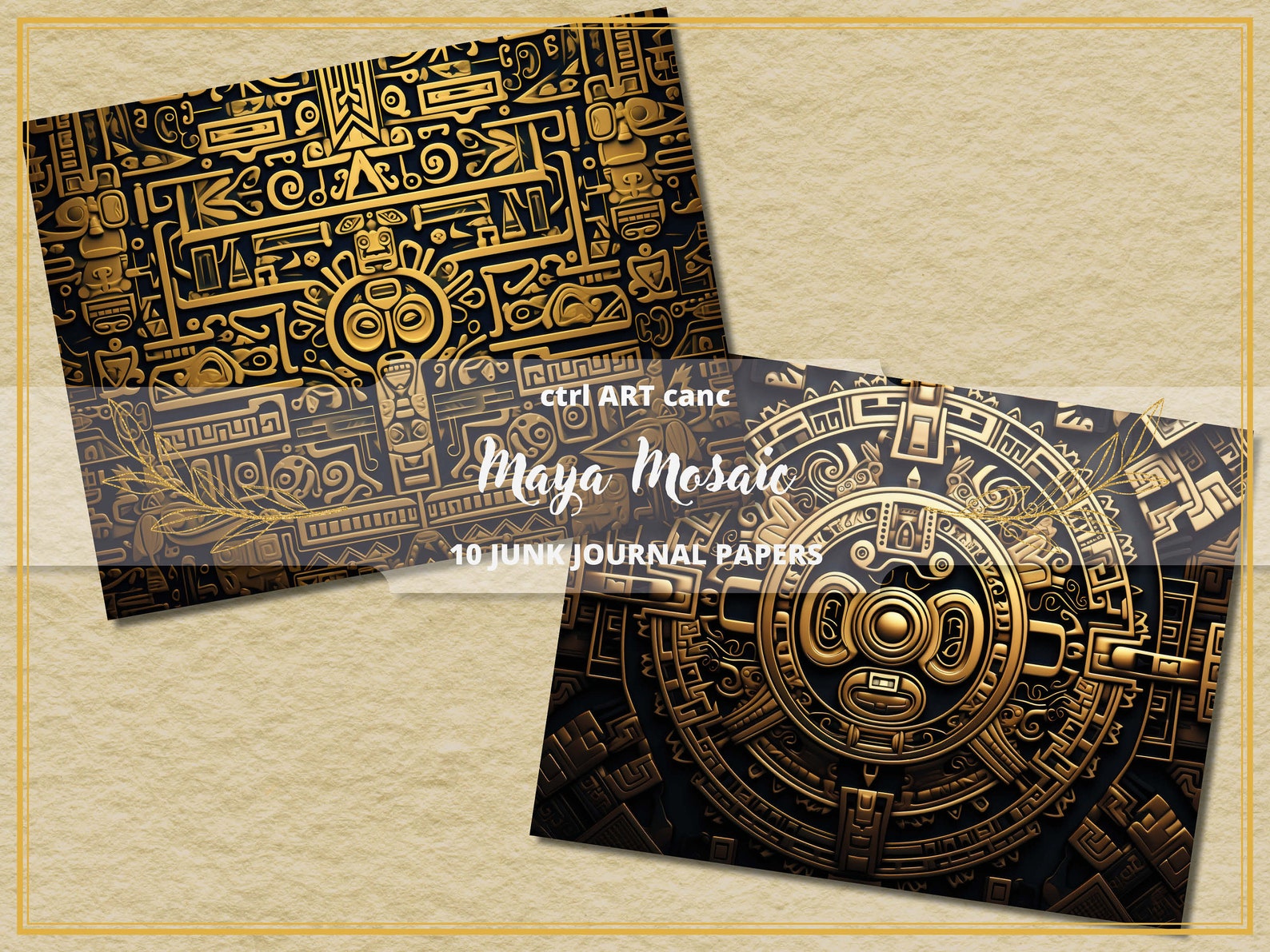 Aztec Digital Paper Maya Journal Kit Inca Printable Paper Maya ...