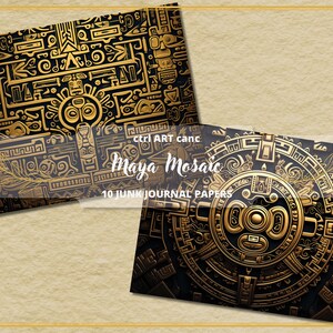 Aztec Digital Paper Maya Journal Kit Inca Printable Paper Maya ...