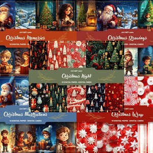 Christmas Printable Paper Bundle for Christmas Decor Printable Digital ...