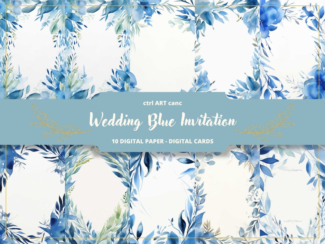 Wedding Invitation Digital Paper, Wedding Decoration Prints, Wedding ...