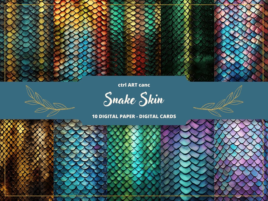 Snake Skin Digital Paper, Snake Pattern, Snake Decor, Snake Background ...