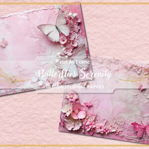 Butterfly Junk Journal Kit Butterfly Scrapbook Kit Butterflies Digital ...