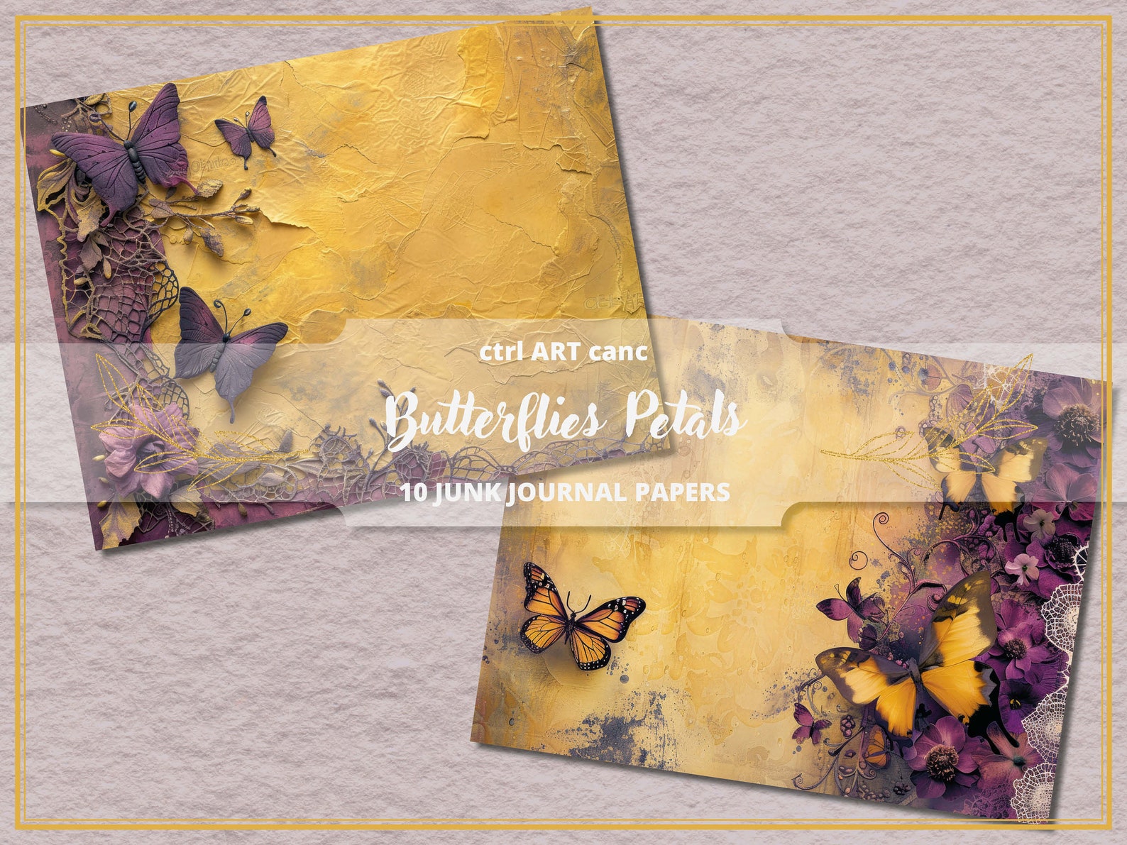 Butterfly Junk Journal Kit Butterfly Scrapbook Kit Butterflies Digital ...