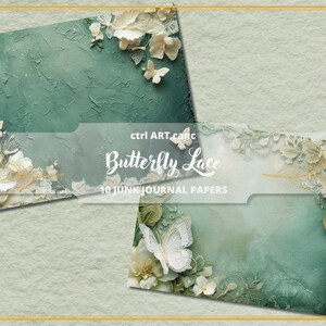 Butterfly Junk Journal Kit Butterfly Scrapbook Kit Butterflies Digital ...