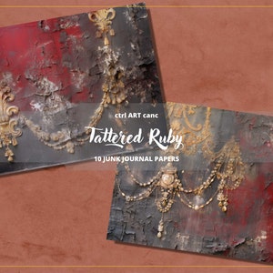 Tattered Gray Digital Paper Gray Journal Paper for Junk Journal ...