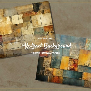 Abstract Collage Junk Journal Kit Digital Paper Scrapbook Kit Printable ...