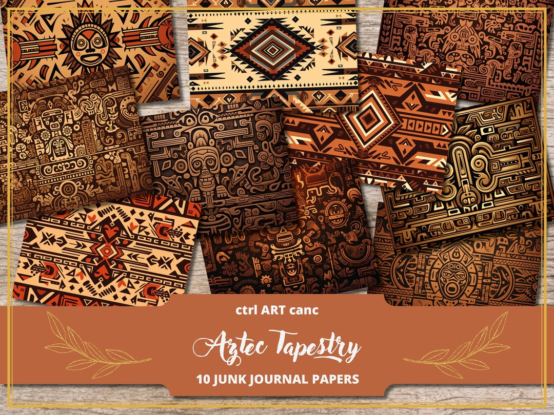 Aztec Digital Paper Maya Journal Kit Inca Printable Paper Maya ...