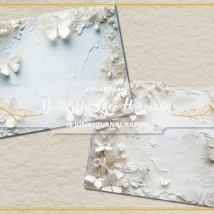 Butterfly Junk Journal Kit Butterfly Scrapbook Kit Butterflies Digital ...