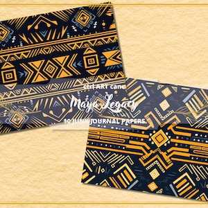 Aztec Digital Paper Maya Journal Kit Inca Printable Paper Maya ...