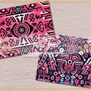 Aztec Digital Paper Maya Journal Kit Inca Printable Paper Maya ...