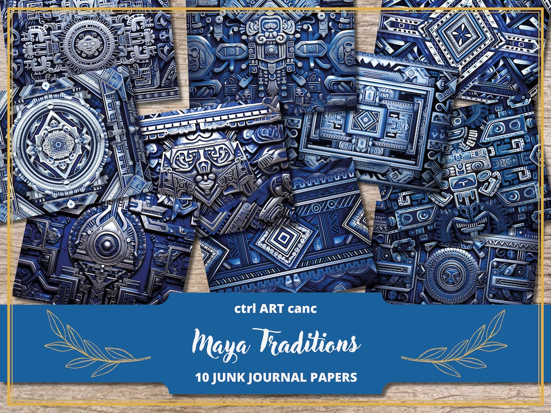 Aztec Maya Digital Paper: Inca Journal Kit (digital Download) - Etsy