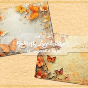 Butterfly Junk Journal Kit Butterfly Scrapbook Kit Butterflies Digital ...