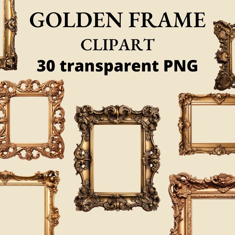 Ornate Gold Frames - Etsy