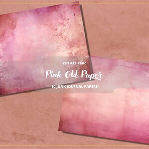Pink Old Paper Background Stained Paper Wallpaper Junk Journal Paper ...