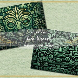 Aztec Digital Paper Maya Journal Kit Inca Printable Paper Maya ...