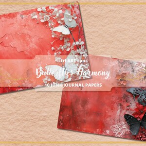 Butterfly Junk Journal Kit: Lace Paper, Scrapbook Paper (digital ...