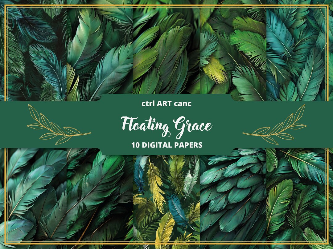 Feathers Digital Paper Feathers Printable Feathers Pattern Feathers ...