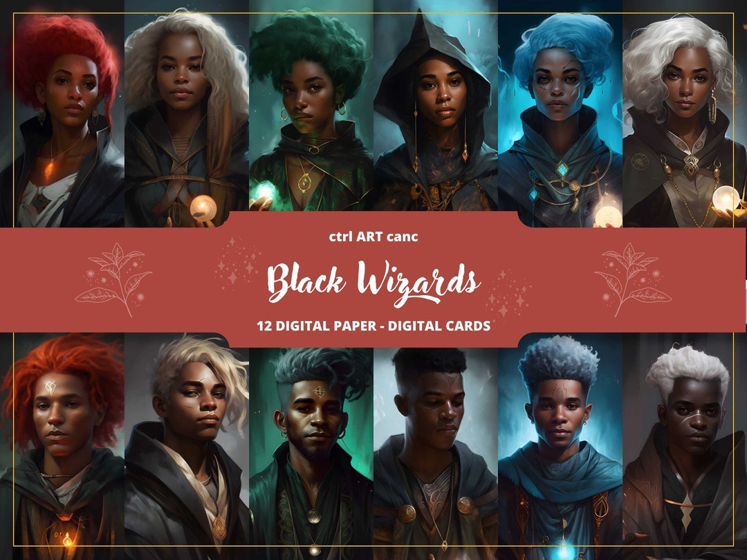 12 Black Wizards, Afro-american, Afro-descendant, School of Magic ...