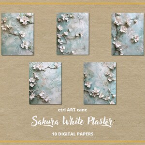 Sakura Digital Paper Junk Journal Kit Sakura Floral Paper Sakura ...