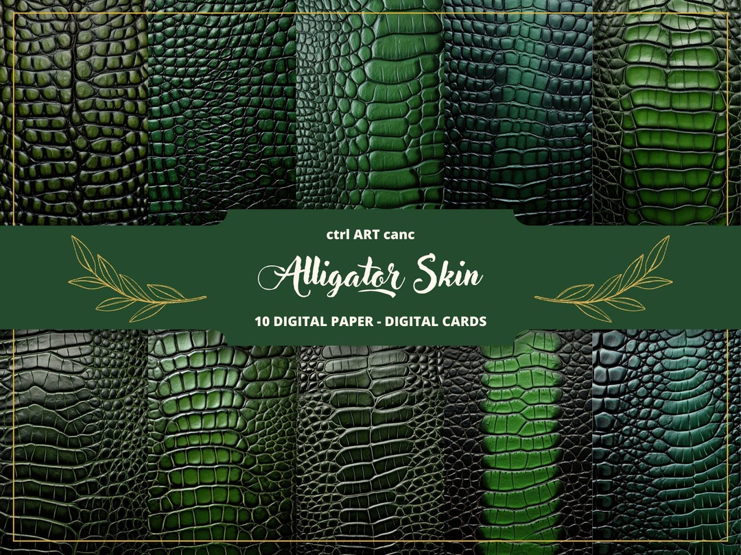 Alligator Skin Digital Paper, Alligator Pattern, Alligator Decor ...