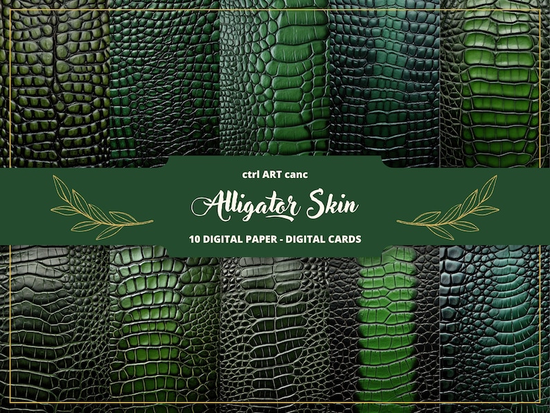 Alligator Skin Digital Paper Alligator Pattern Alligator - Etsy
