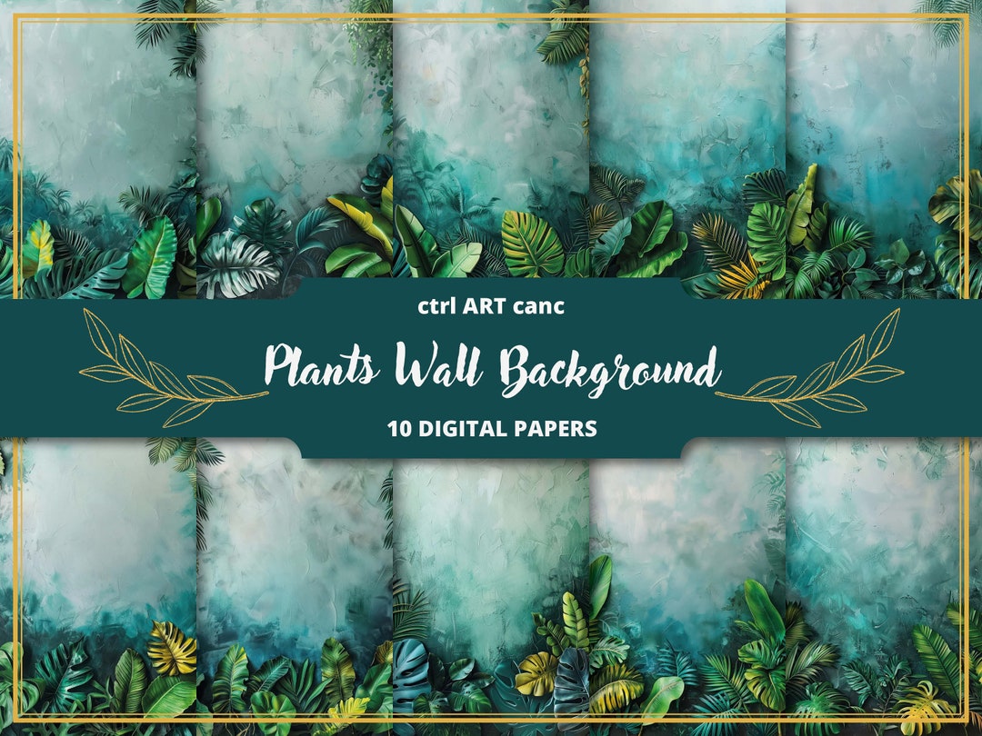 Tropical Plants Writing Paper Letter Paper Tropical Green Plants ...