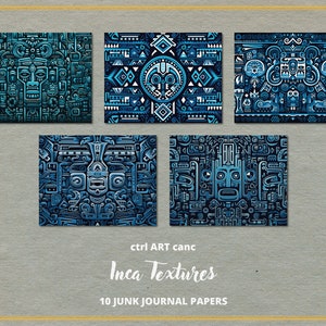 Aztec Digital Paper Maya Journal Kit Inca Printable Paper Maya ...