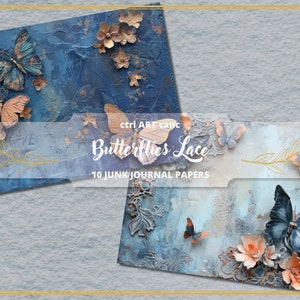 Butterfly Junk Journal Kit Butterfly Scrapbook Kit Butterflies Digital ...