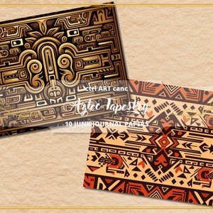 Aztec Digital Paper Maya Journal Kit Inca Printable Paper Maya ...