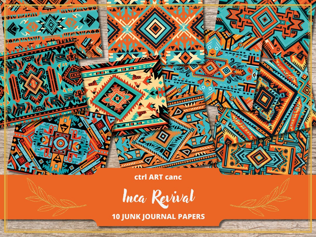 Aztec Digital Paper Maya Journal Kit Inca Printable Paper Maya ...