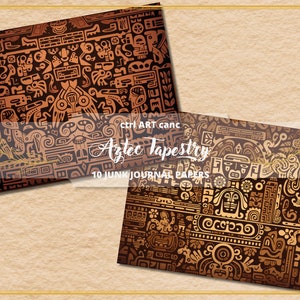 Aztec Digital Paper Maya Journal Kit Inca Printable Paper Maya ...