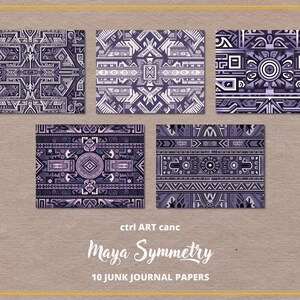 Aztec Digital Paper Maya Journal Kit Inca Printable Paper Maya ...